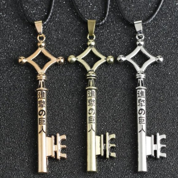 Attack on Titan | Accessories | Attack On Titan Necklace Eren Key ...
